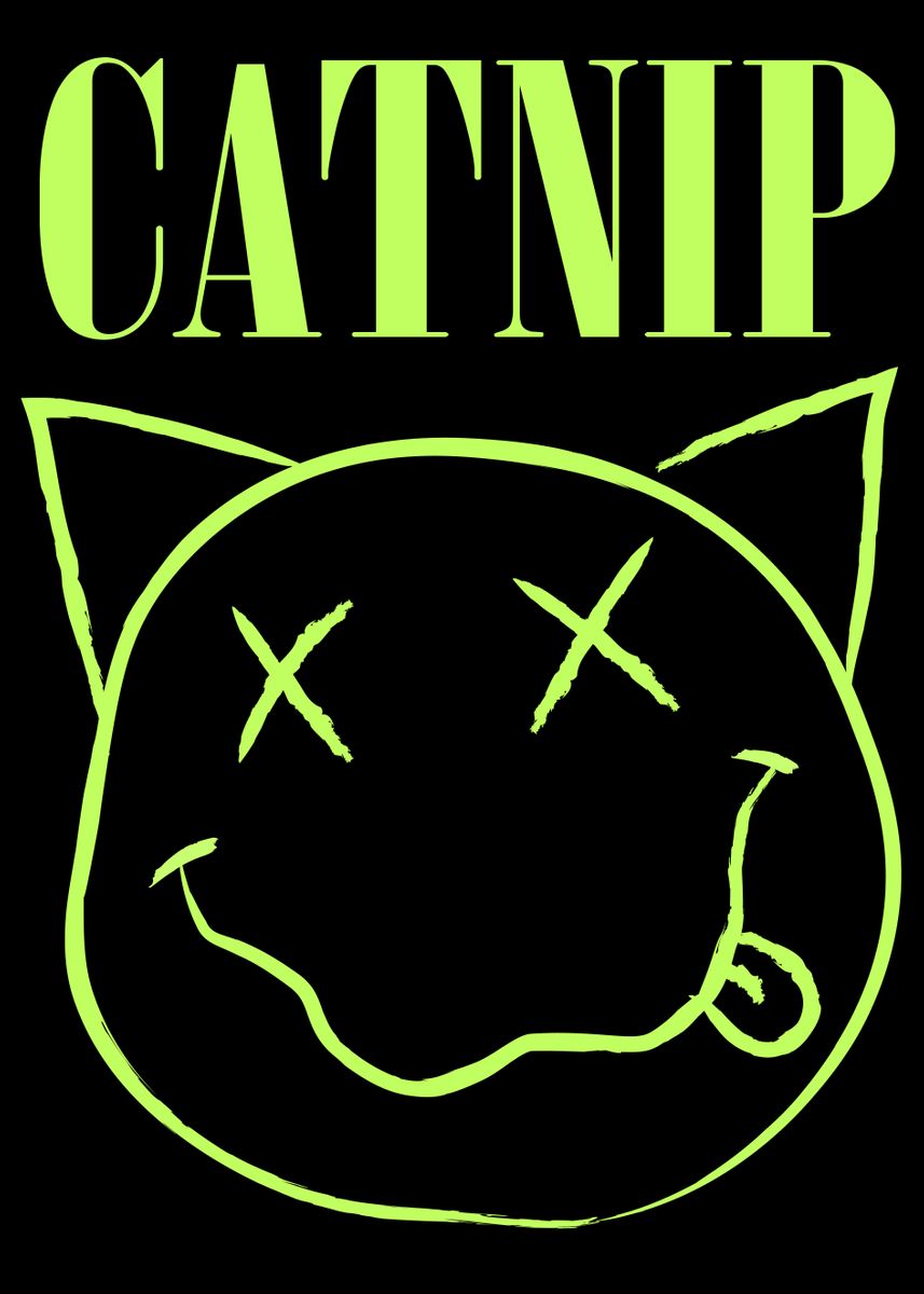 'Catnip Nirvana' Poster, picture, metal print, paint by Vanessa ...