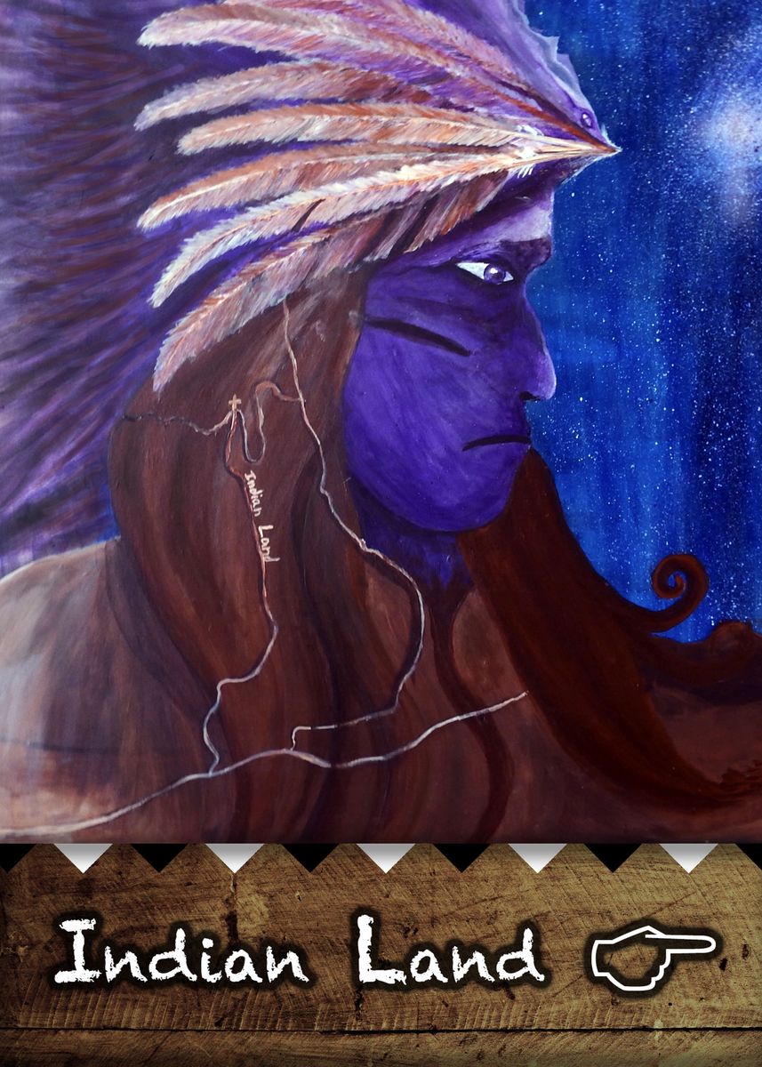 'Indian Land' Poster, picture, metal print, paint by Terrance Mallory ...
