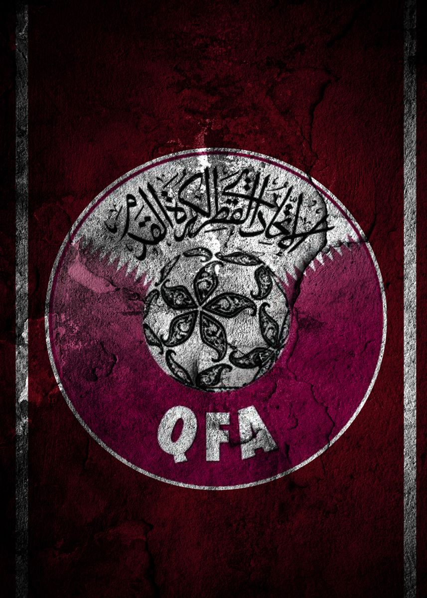 'QATAR FOOTBALL LOGO' Poster, picture, metal print, paint by rancak art ...