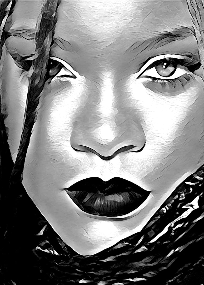 'Cute face ' Poster, picture, metal print, paint by ANDRE MCKAY | Displate