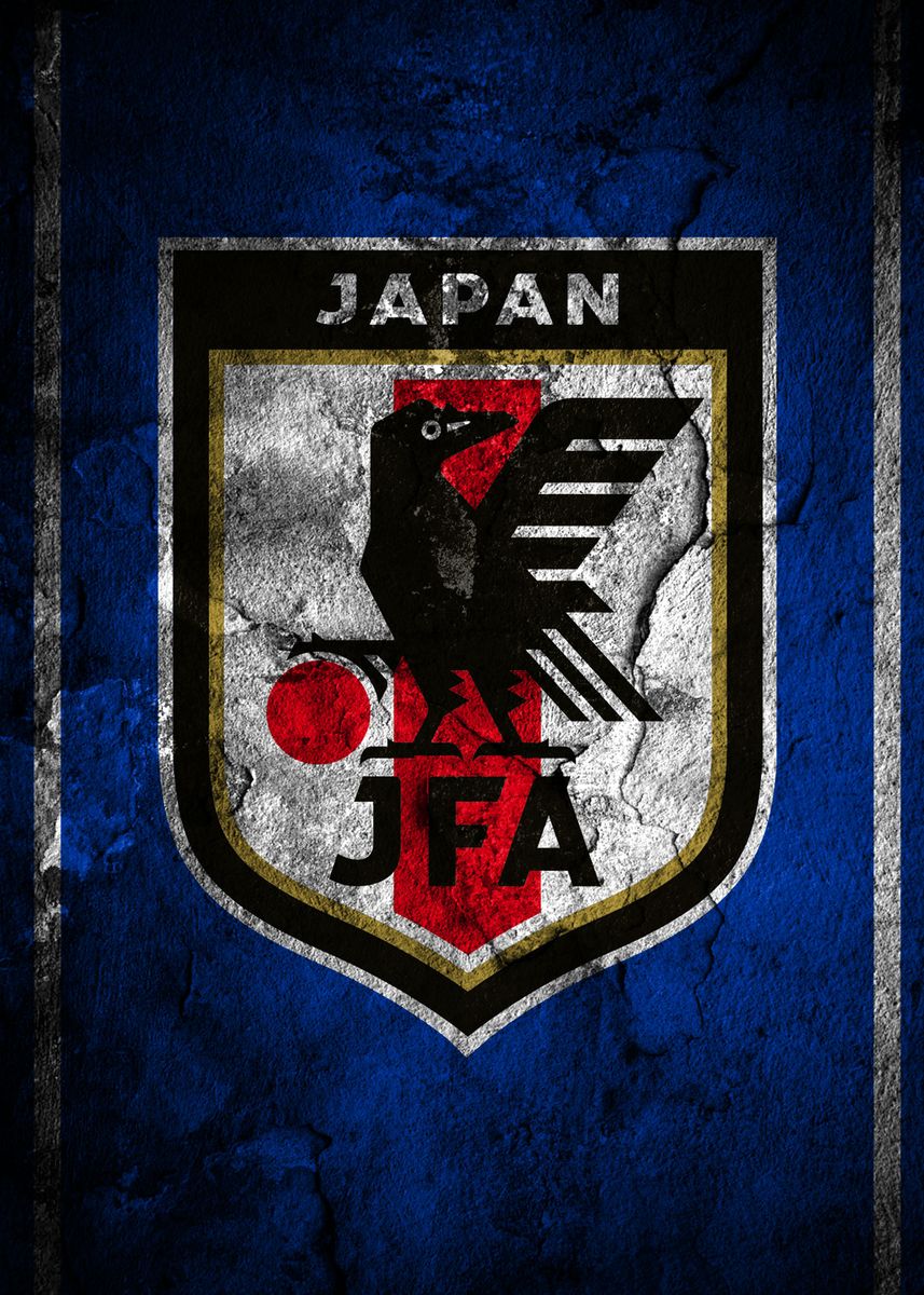 'JAPAN FOOTBALL LOGO' Poster, picture, metal print, paint by rancak art ...