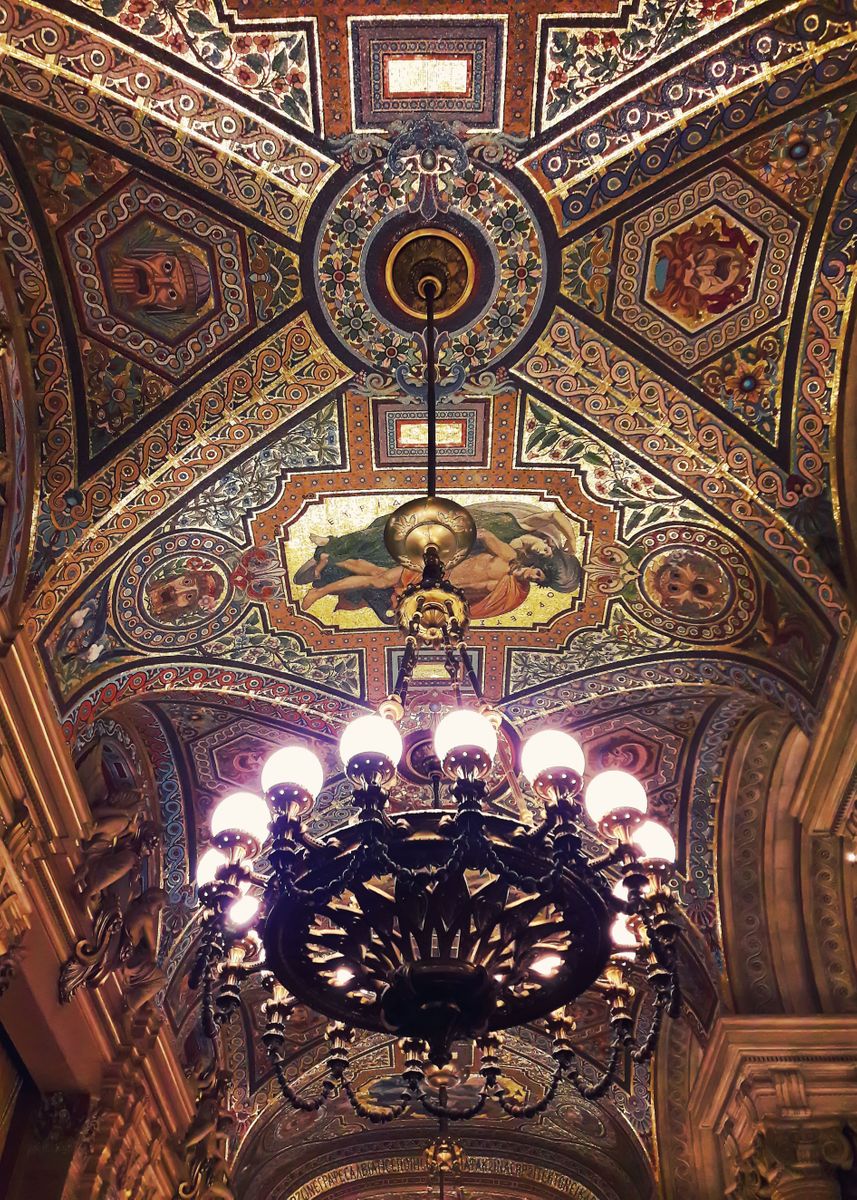 'painted ceiling' Poster, picture, metal print, paint by PsychoShadow ...