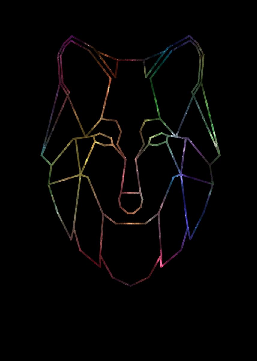 'Abstract wolf' Poster by Oleksandr Kovalov | Displate