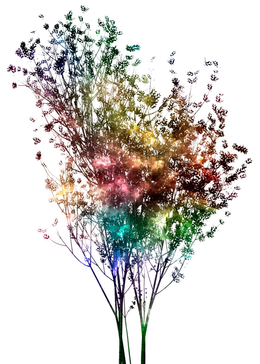 'Colorful tree' Poster, picture, metal print, paint by Oleksandr ...