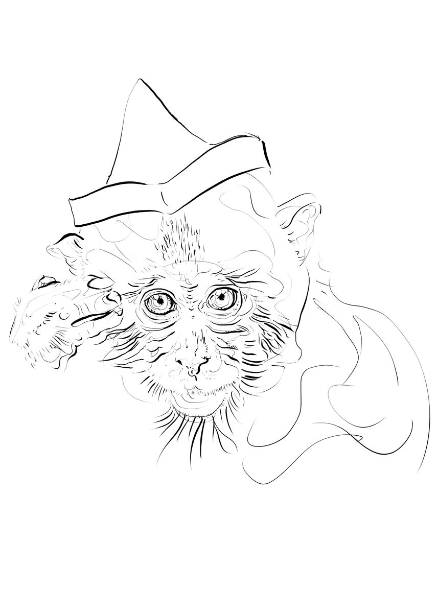 'Monkey Salute' Poster, picture, metal print, paint by Alexondesigns ...