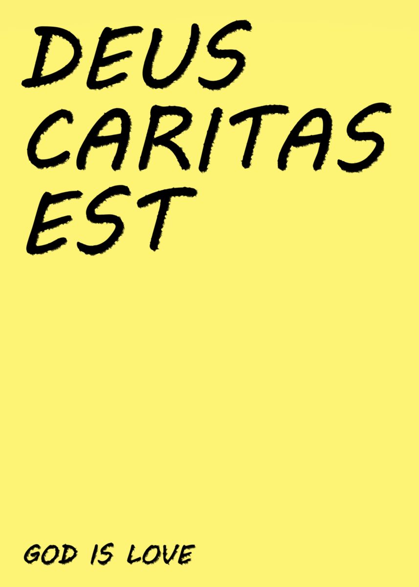 'God Is Love' Poster, picture, metal print, paint by Josh B | Displate