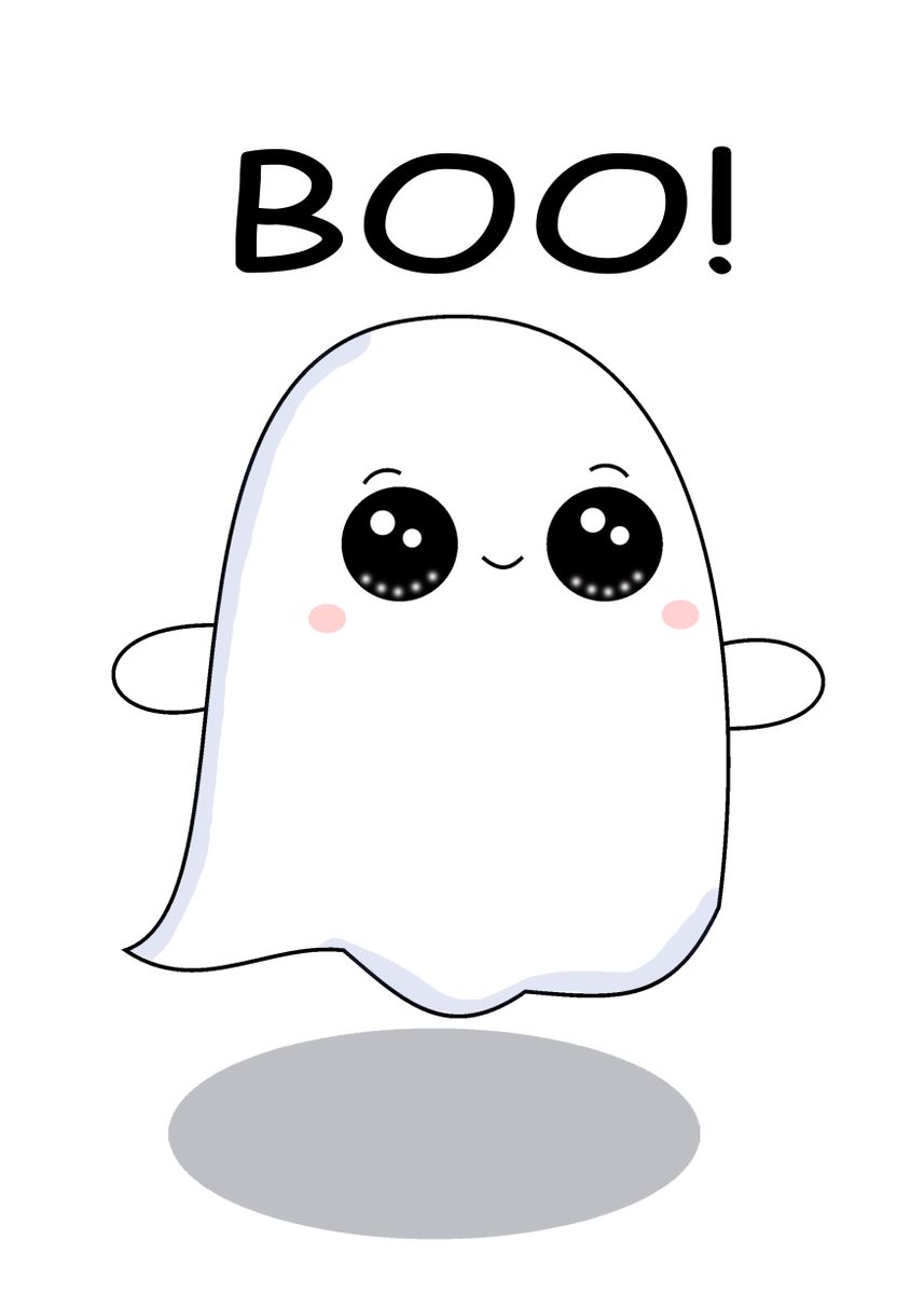 'BOO' Poster, picture, metal print, paint by Srishti Garg | Displate