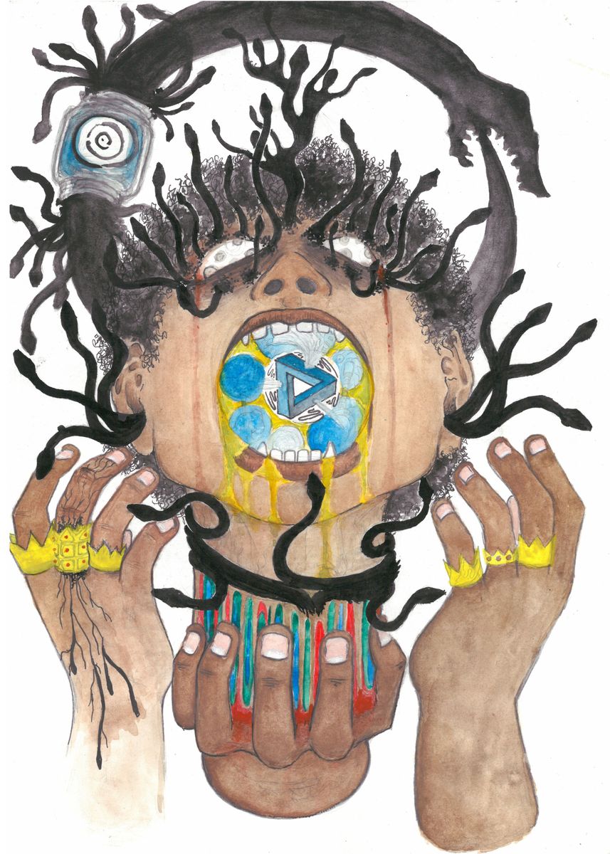 'Rage' Poster by Gabriel D Evaristo | Displate