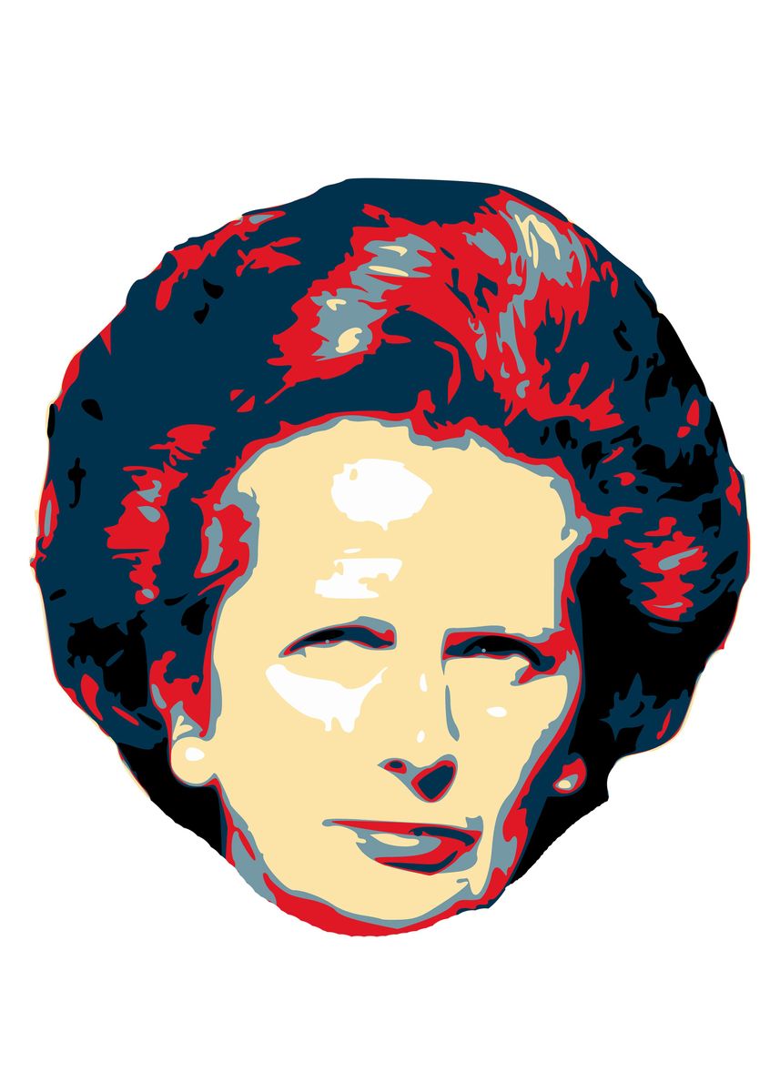 'Margaret Thatcher' Poster by Filip Hellman | Displate