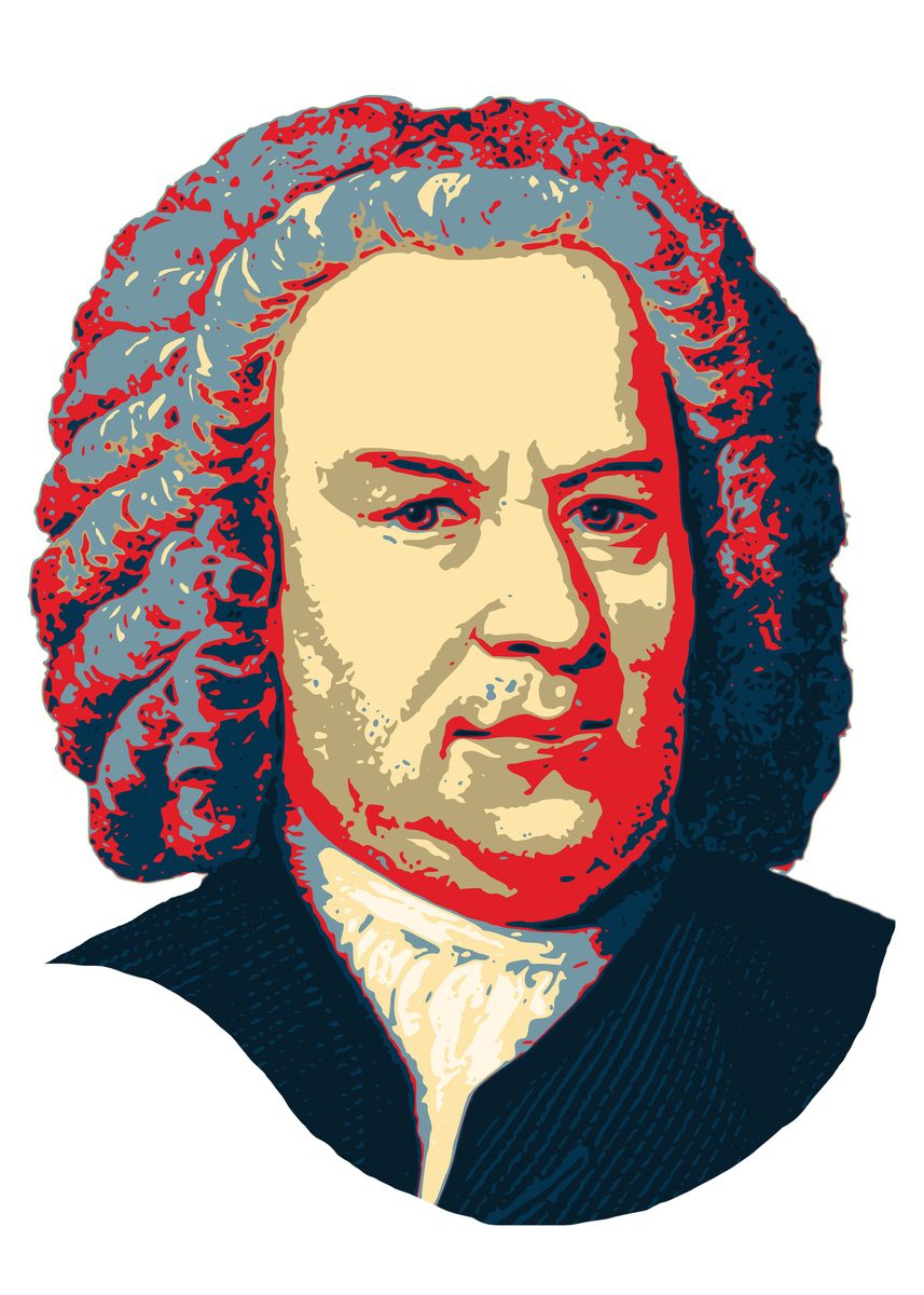 'Bach' Poster, picture, metal print, paint by Filip Hellman | Displate