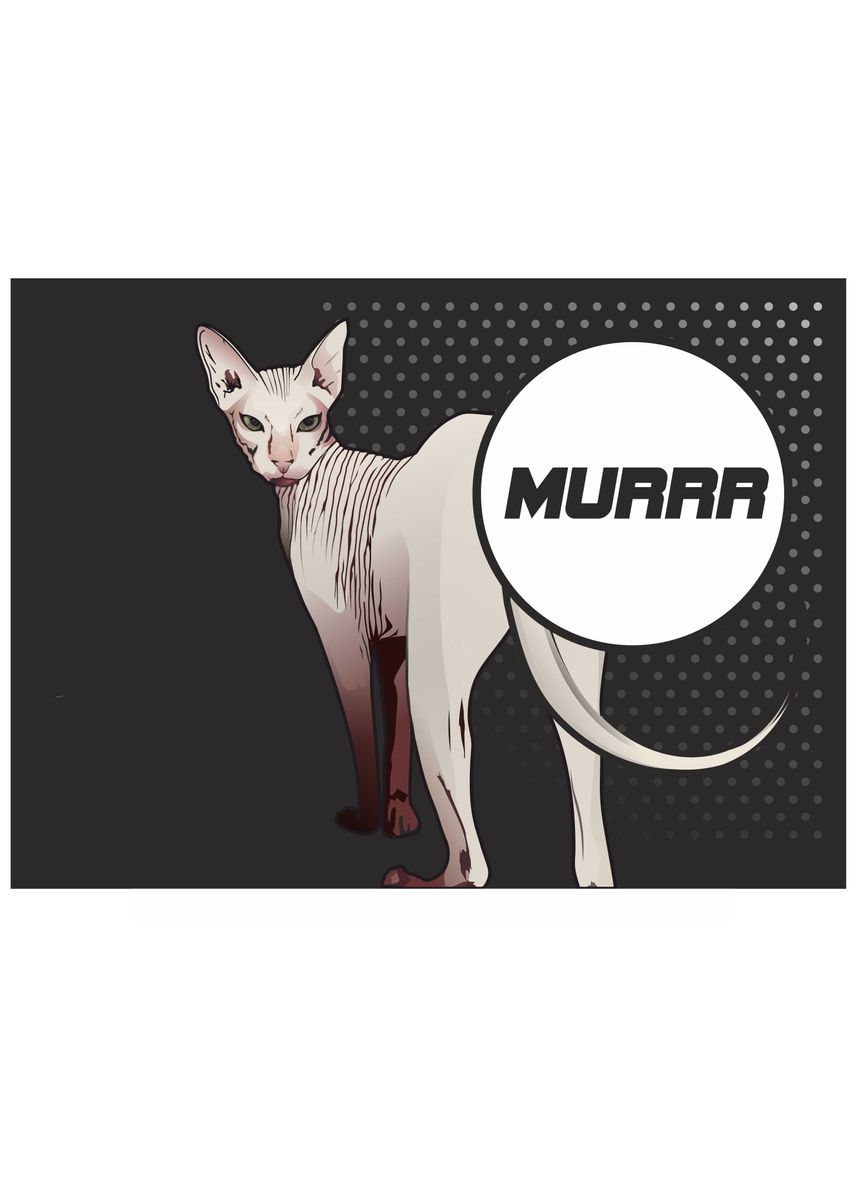 'Murrrr' Poster, picture, metal print, paint by Akarta | Displate