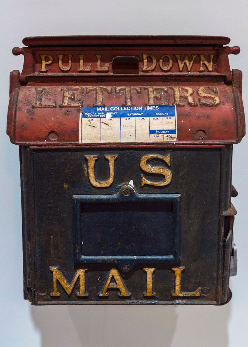 'US Mail 1890s Outdoor Box' Poster, picture, metal print, paint by ...