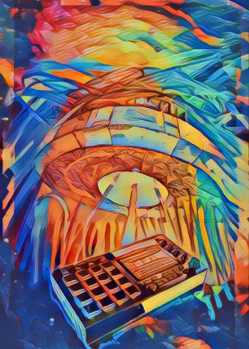 'MPC God' Poster, picture, metal print, paint by Flavorseal | Displate