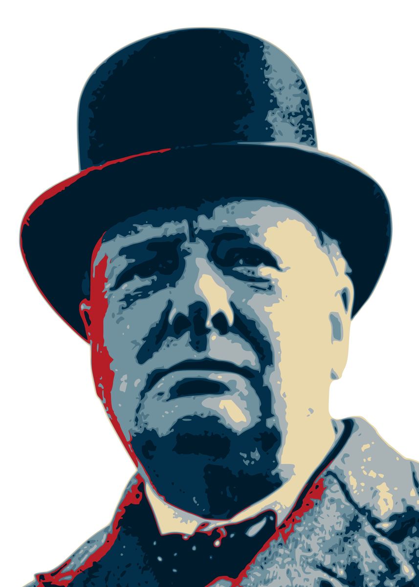 'Winston Churchill ' Poster, picture, metal print, paint by Filip ...