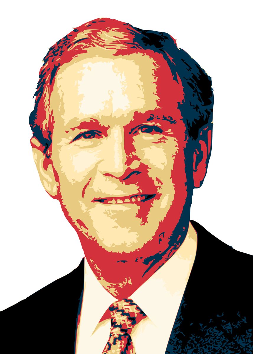 'George W Bush' Poster by Filip Hellman | Displate