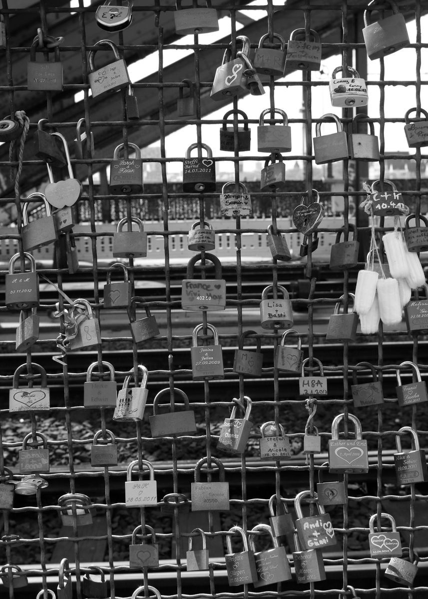 'Locks' Poster, picture, metal print, paint by Eplemost | Displate