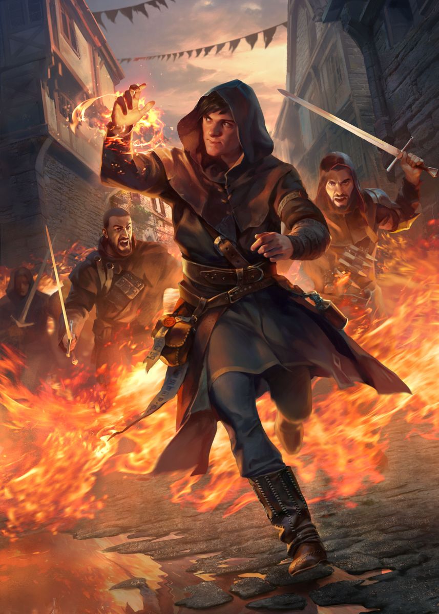 'Renegade Mage' Poster, picture, metal print, paint by GWENT | Displate