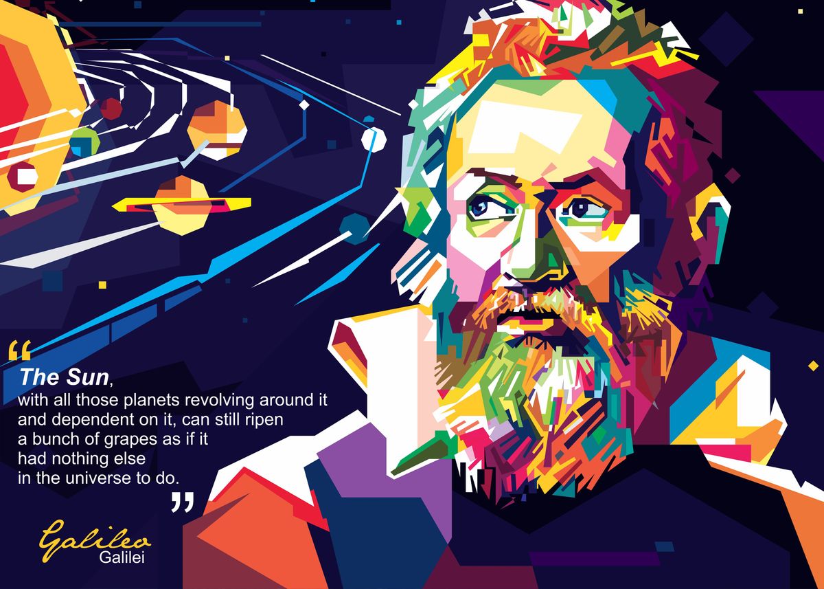 'Galileo Galilei' Poster by Oppa Rudy | Displate