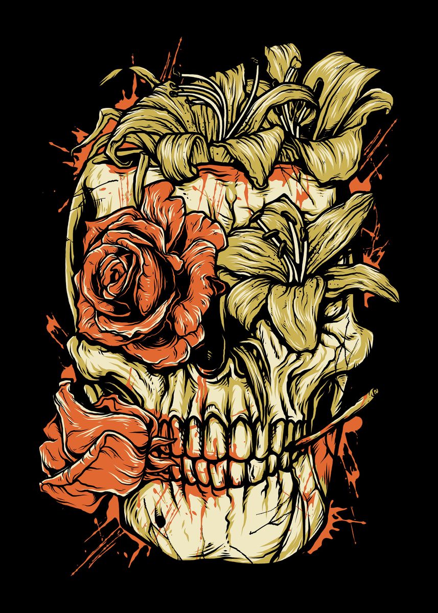'Death Flower' Poster by Quilimo Studio | Displate