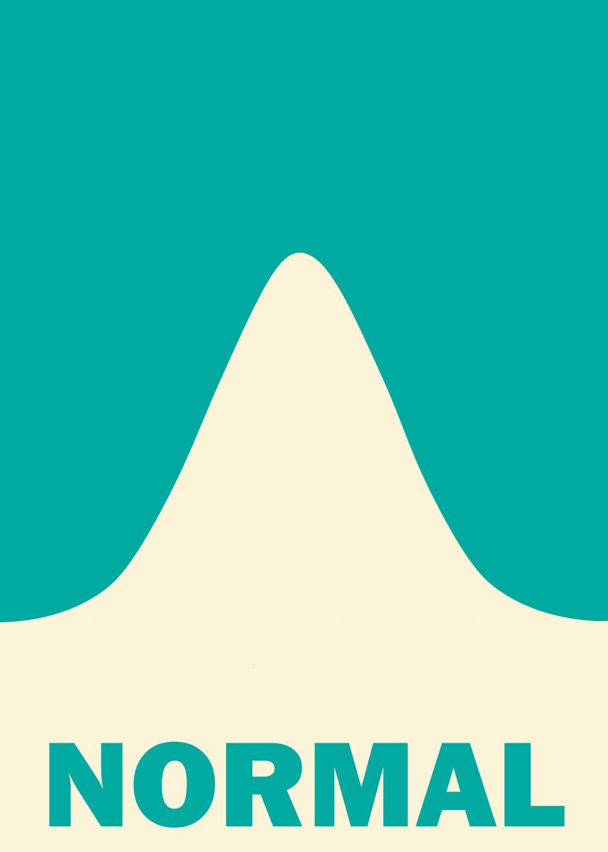 'Normal Distribution' Poster, picture, metal print, paint by AJ ...