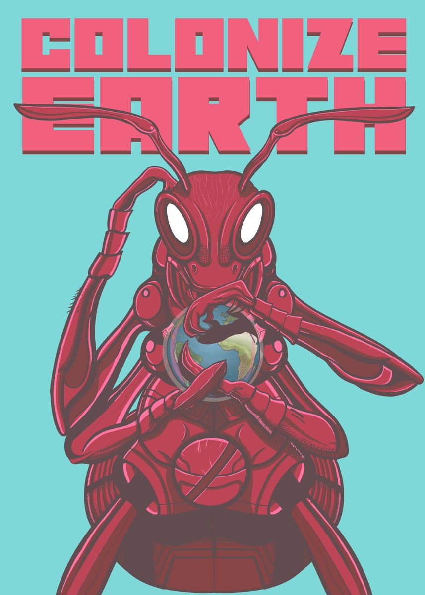'Ant Colony 1' Poster, picture, metal print, paint by Ink Dimension ...