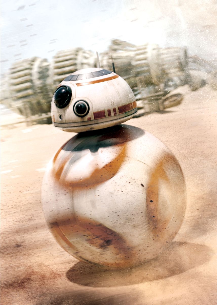 'BB8' Poster, picture, metal print, paint by Star Wars | Displate