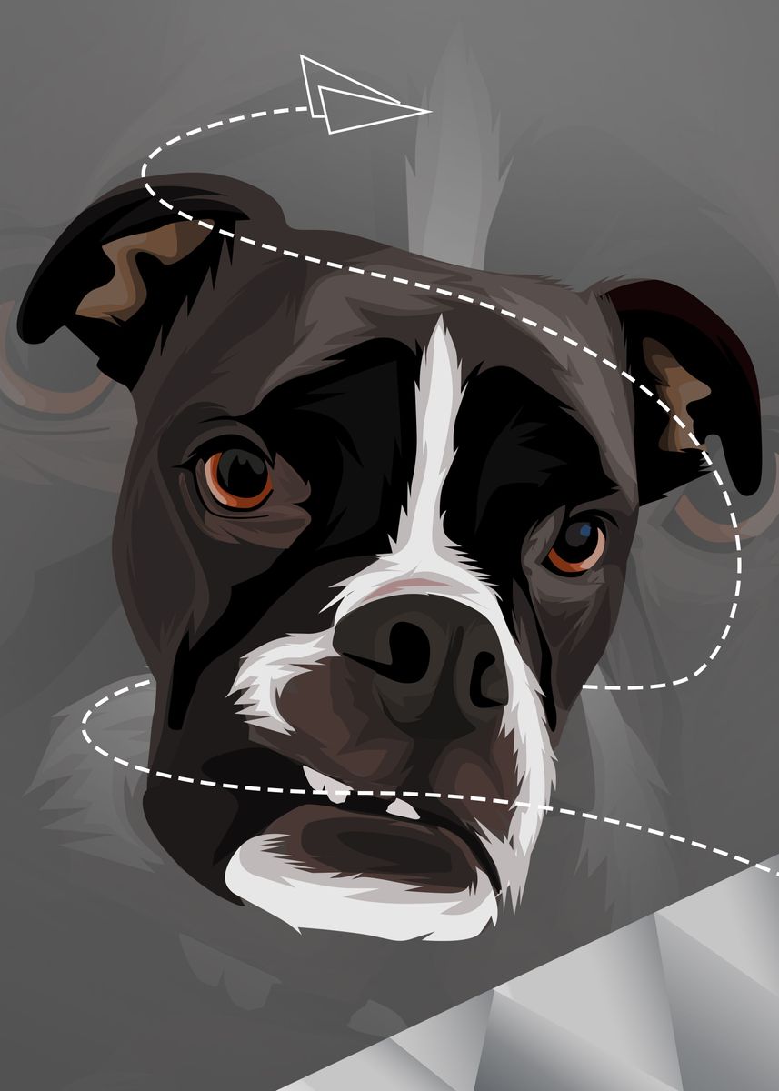 'Sad doggo' Poster, picture, metal print, paint by Kingthirdy Remorta ...