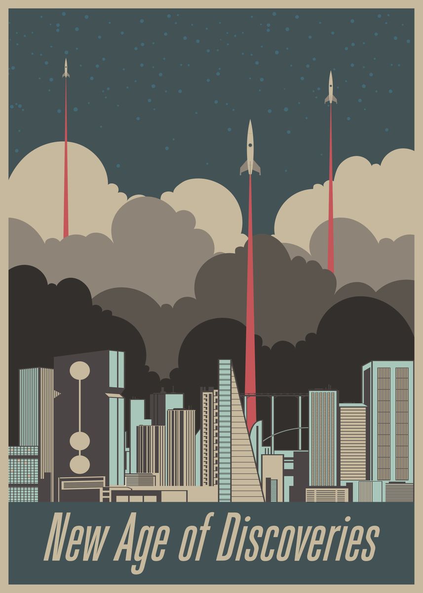 'New Age of Discovery' Poster, picture, metal print, paint by extrinsic ...