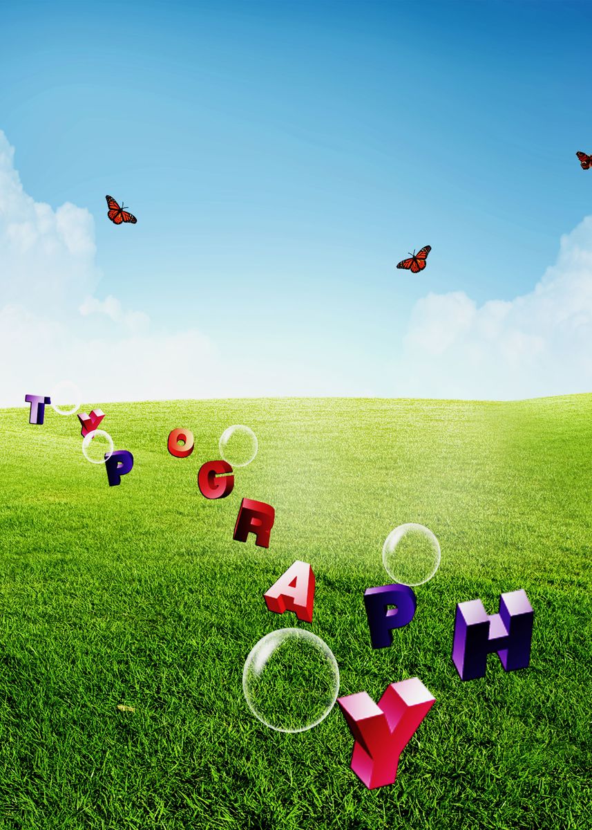 'Rolling letters' Poster, picture, metal print, paint by Michal Eyal ...