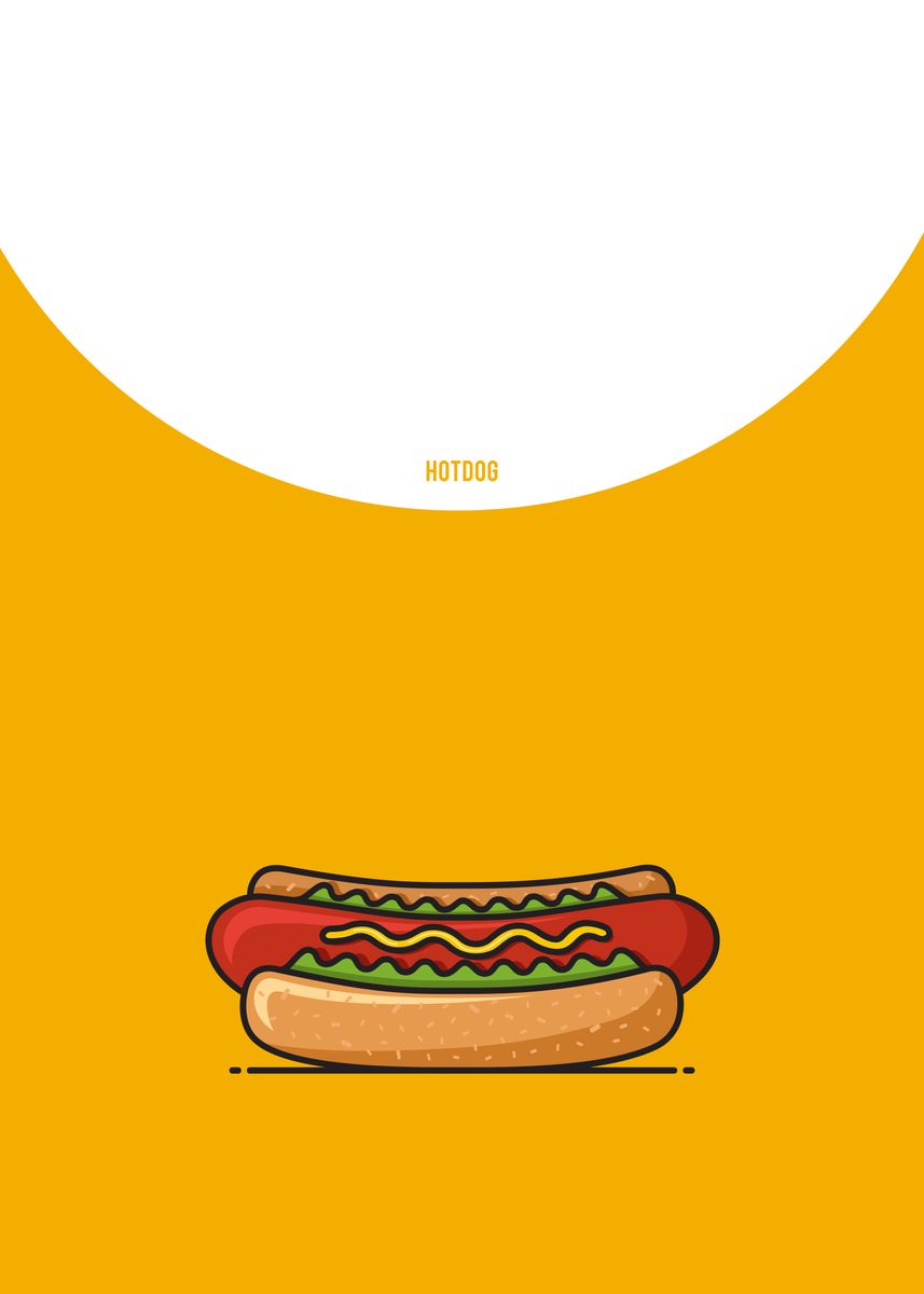 'Hot dog' Poster by Ayaz Danish | Displate