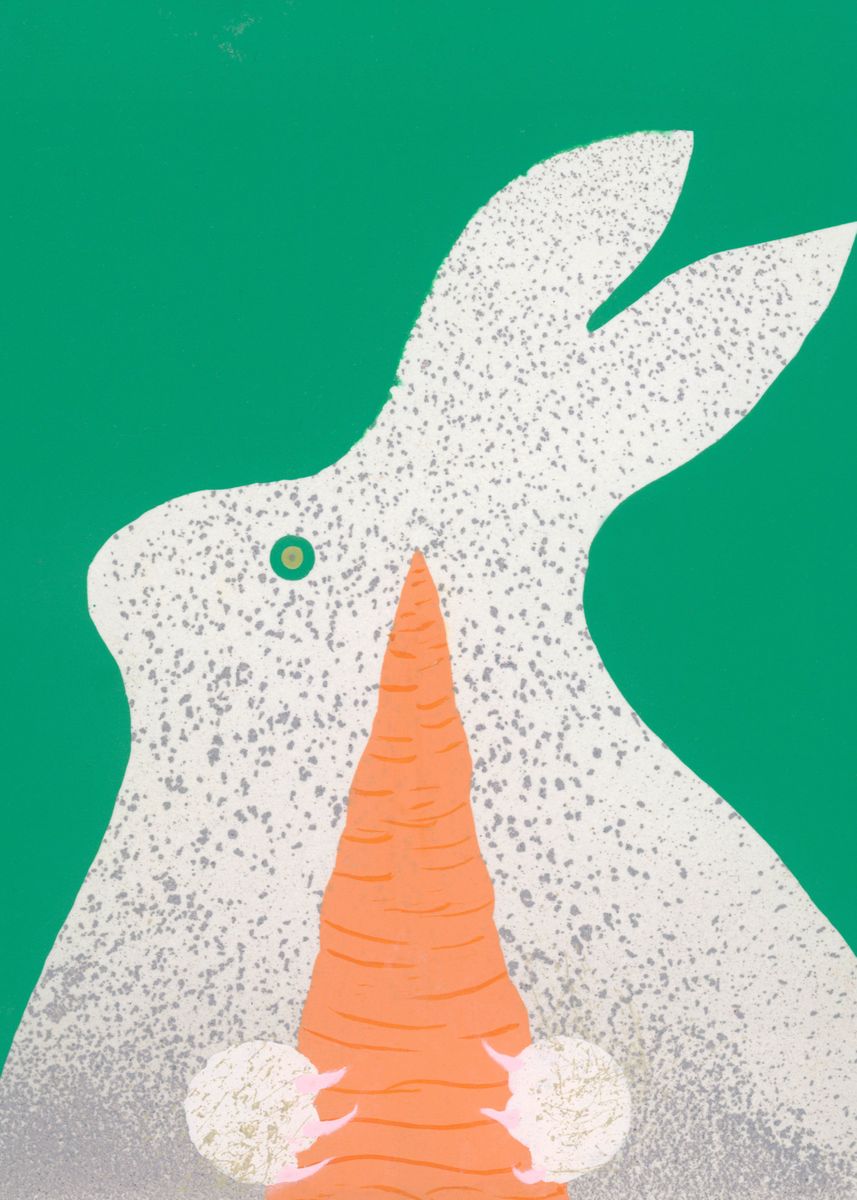 'Bunny and carrot' Poster by timothy hanlon | Displate