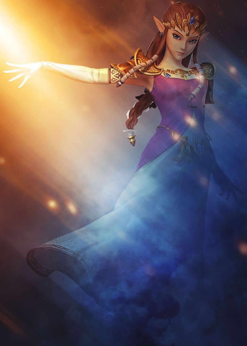 'Princess Zelda Aftermath' Poster, picture, metal print, paint by Ant ...