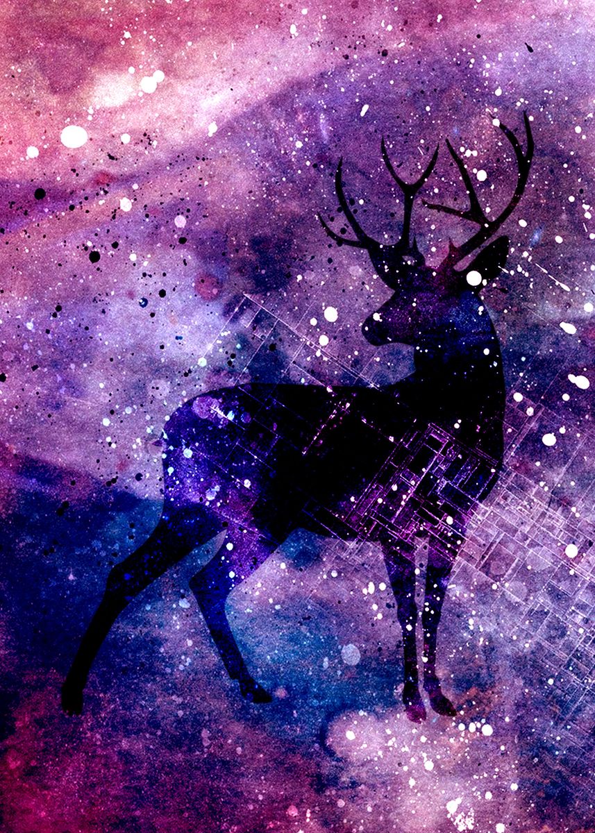 'fantasy world of deer' Poster by budi yanto | Displate