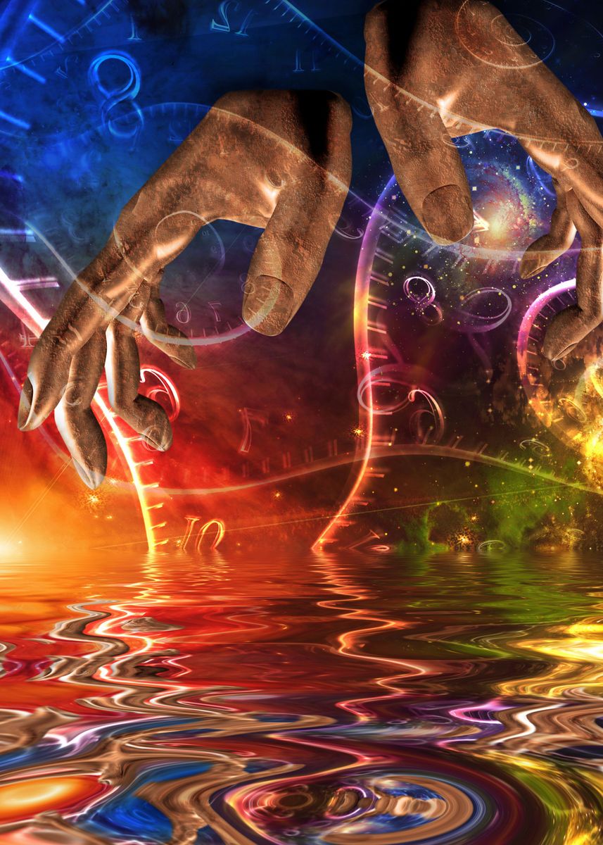 'Manipulation of time' Poster, picture, metal print, paint by Bruce ...