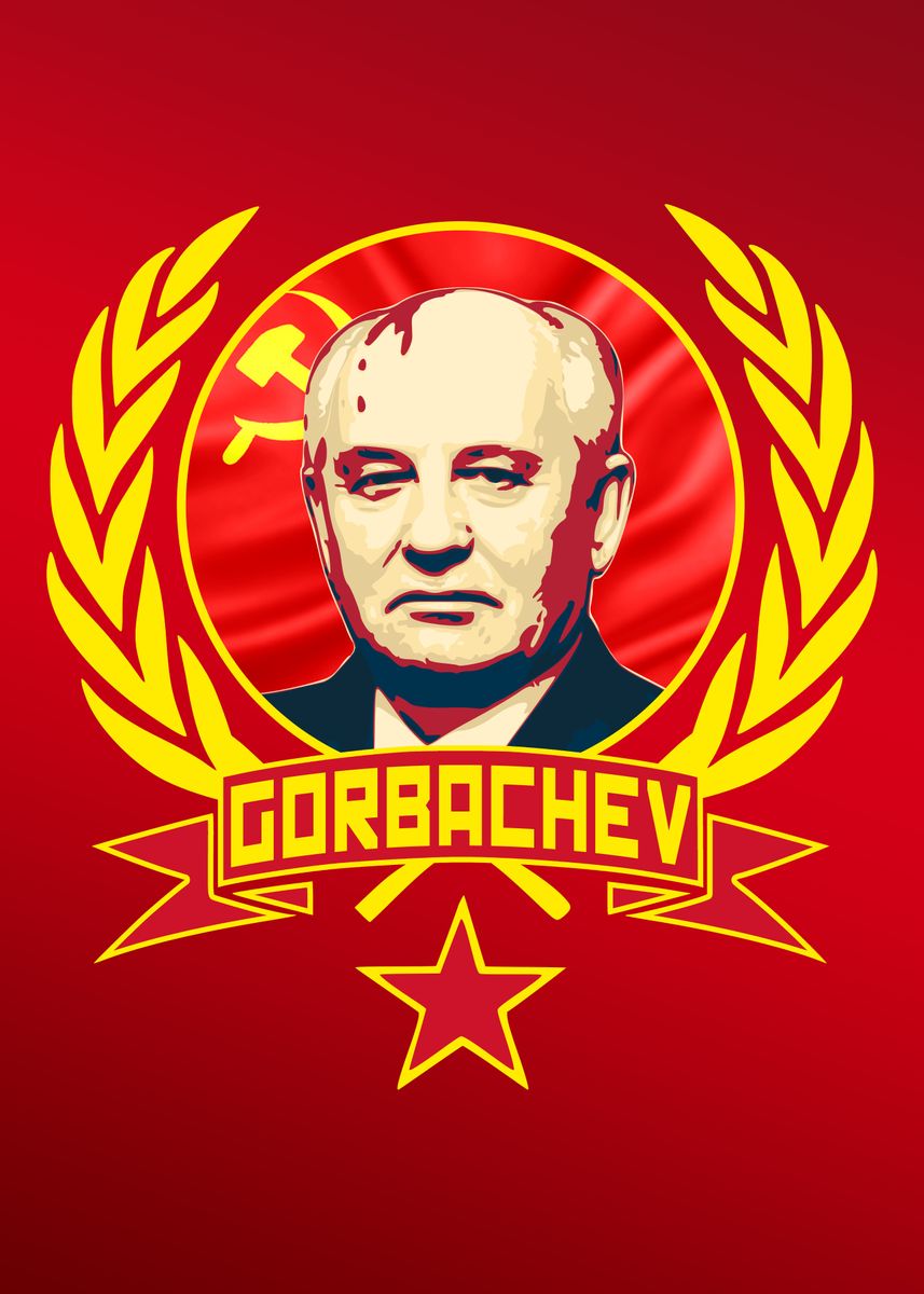 'Mikhail Gorbachev' Poster, picture, metal print, paint by Filip ...