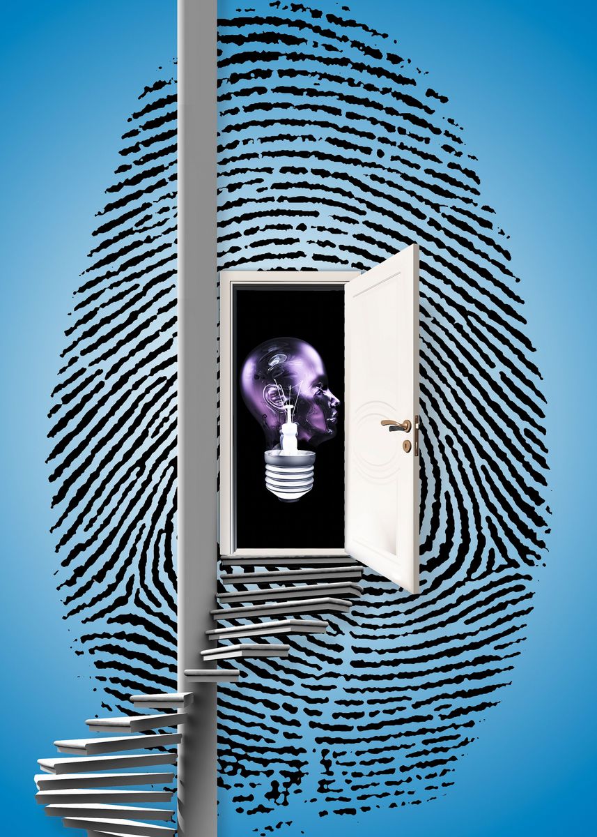 'Fingerprint' Poster, picture, metal print, paint by Bruce Rolff | Displate