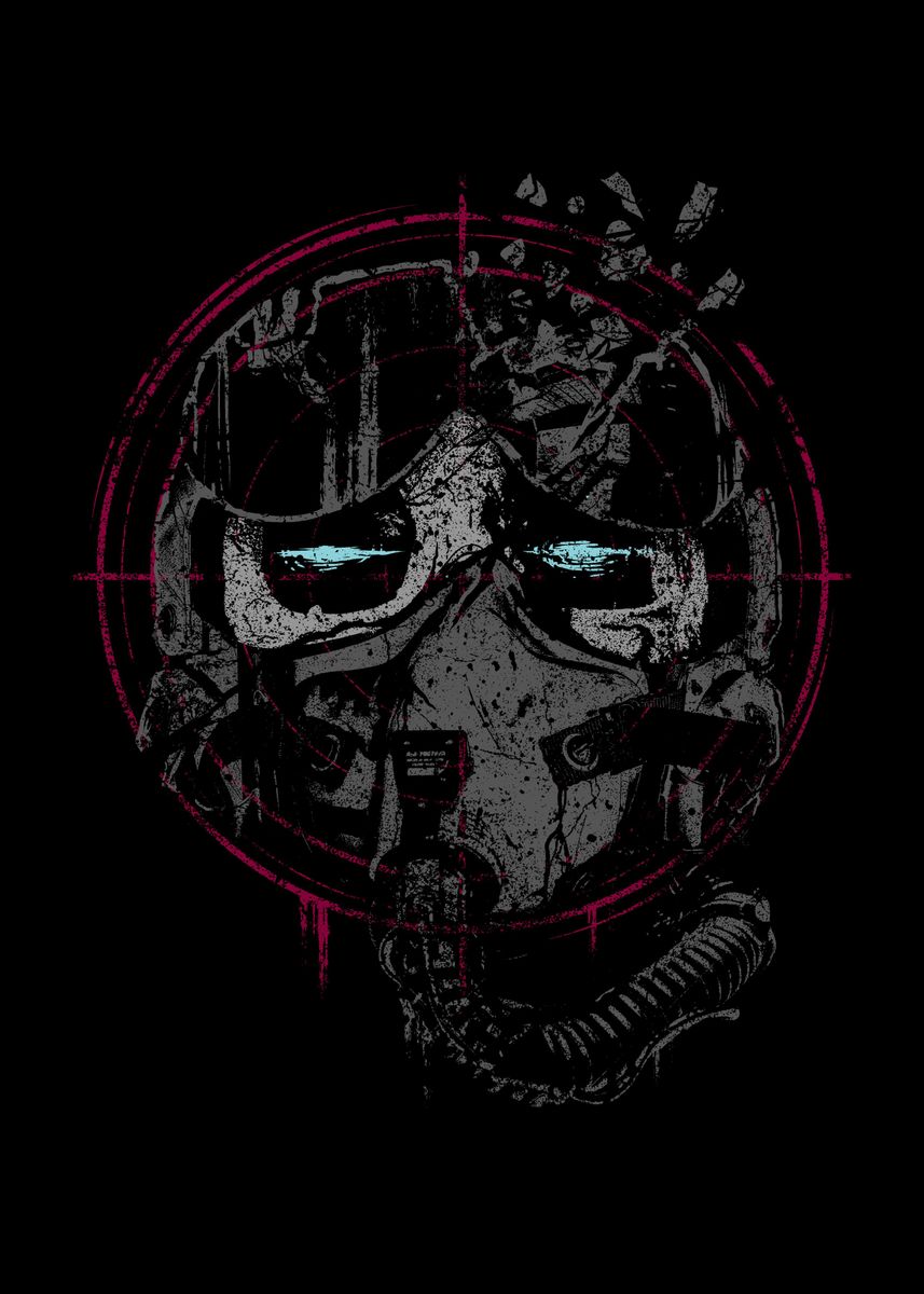 'Death Pilot' Poster, picture, metal print, paint by Quilimo Studio ...