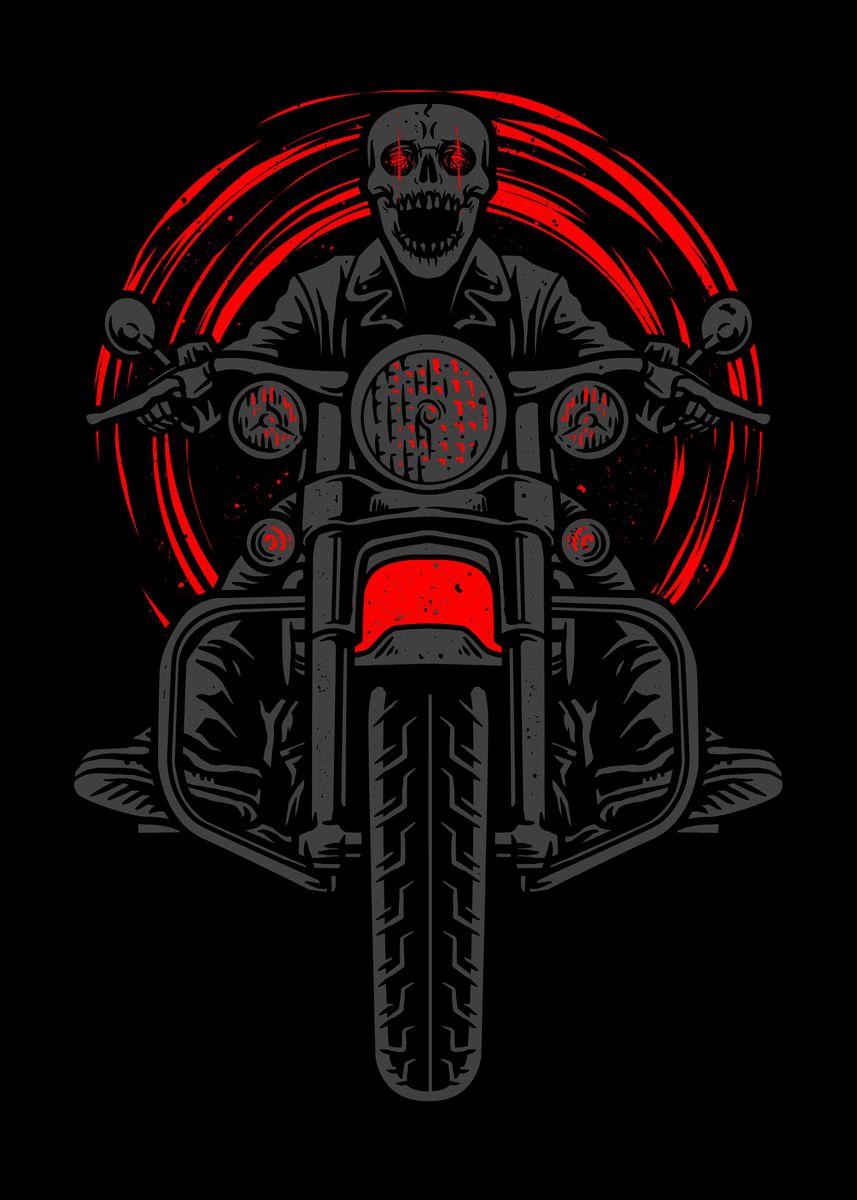 'Night Rider' Poster by Quilimo Studio | Displate