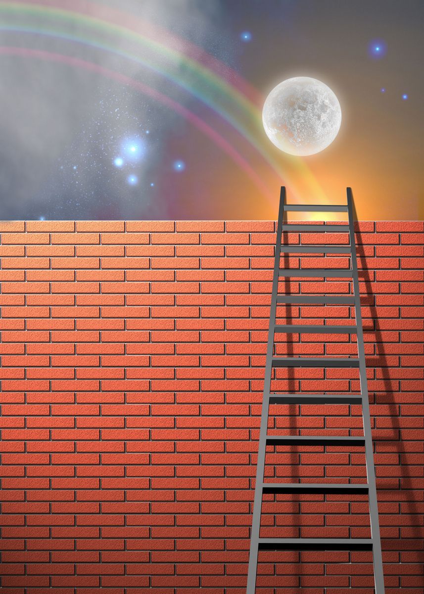 'Ladder' Poster, picture, metal print, paint by Bruce Rolff | Displate