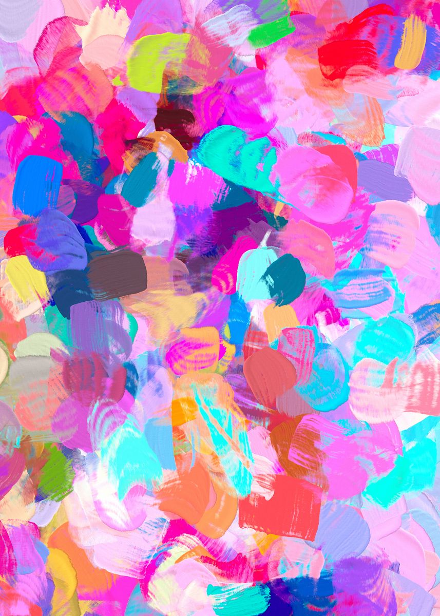 'Candy Shop | Abstract' Poster, picture, metal print, paint by 83 ...