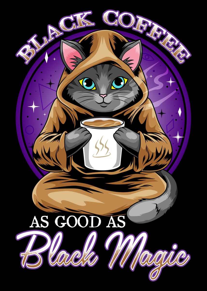 'Black Magic ' Poster, picture, metal print, paint by Wonderful Dream ...