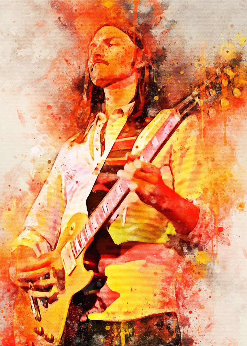 'Dickey Betts ' Poster, picture, metal print, paint by Muhammad Irsan | Displate