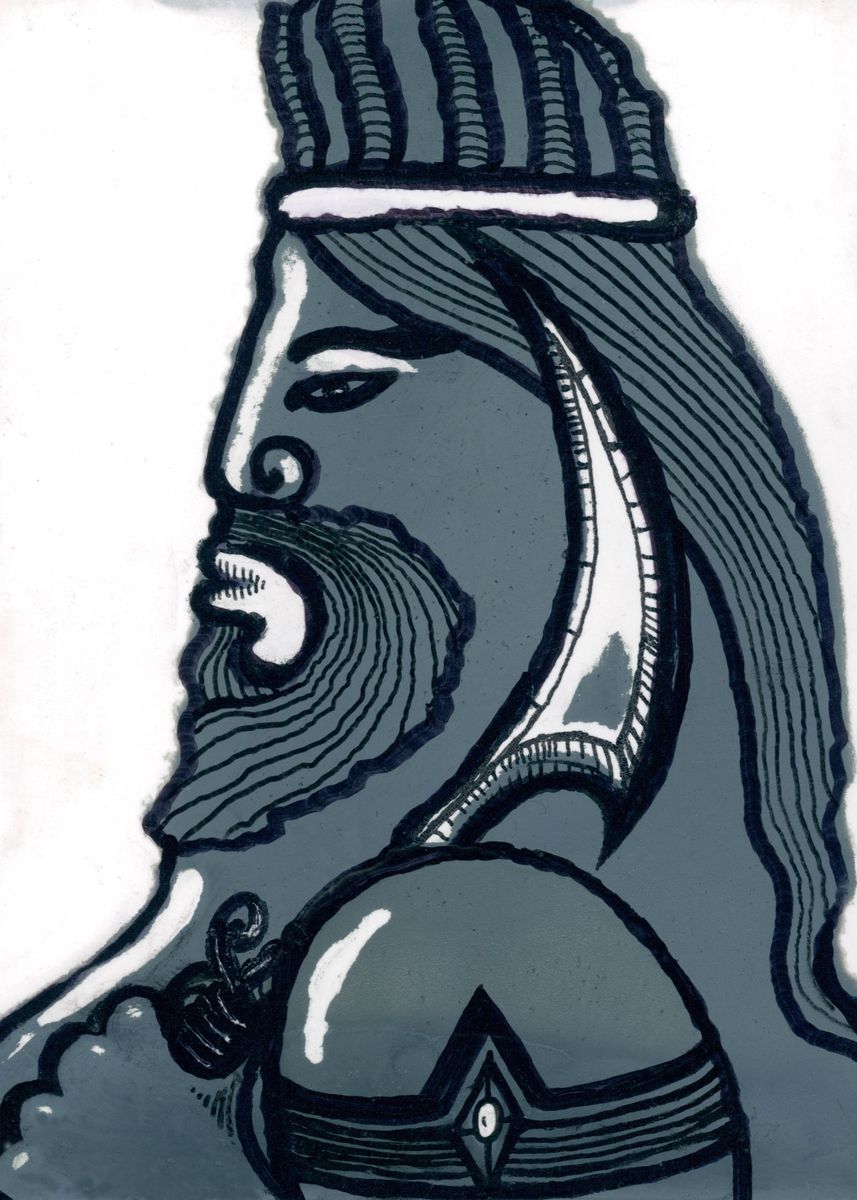 'Viking warrior deluxe' Poster, picture, metal print, paint by timothy ...