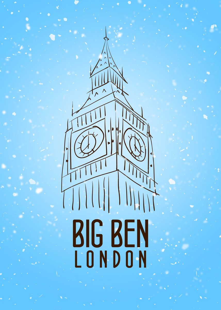 'Big Ben ' Poster by Winarto Sonata | Displate