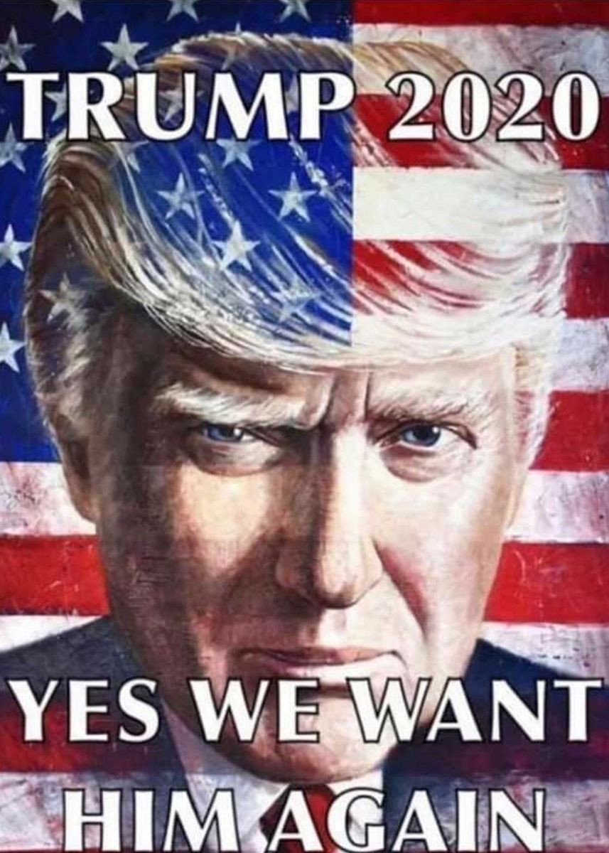 'Trump 2020' Poster, picture, metal print, paint by BRIAN BISCOW BRIAN ...