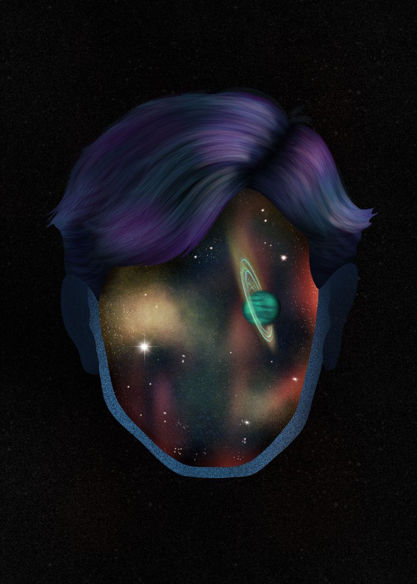 'Intergalactic Mind' Poster, picture, metal print, paint by Lily Brown ...