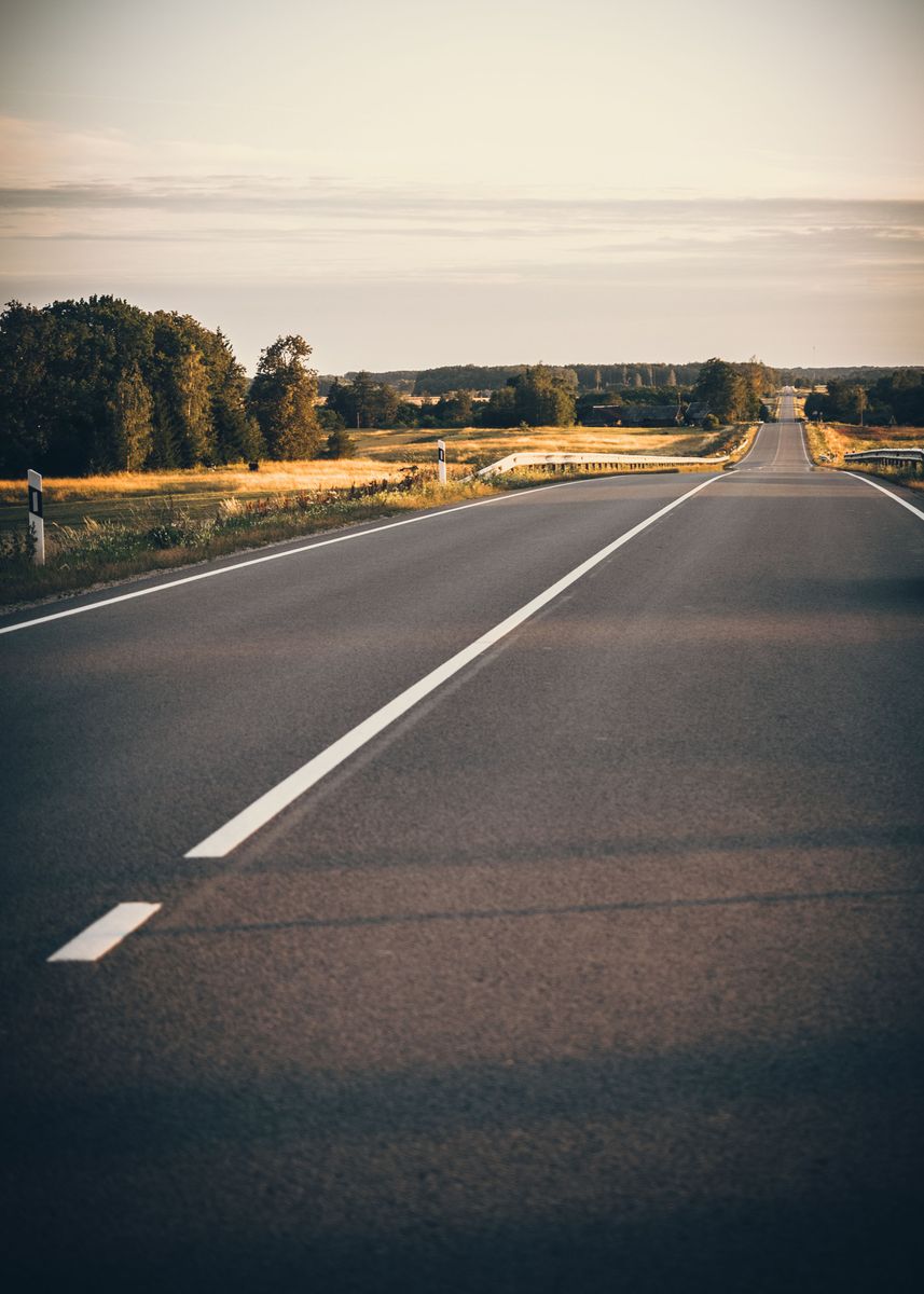 'Long Road' Poster by Saulius Zakarka | Displate