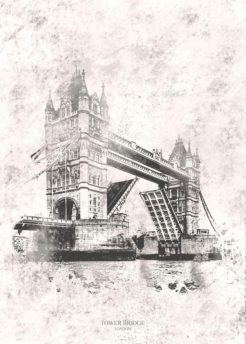 'London Tower Bridge ' Poster, picture, metal print, paint by Izmo ...