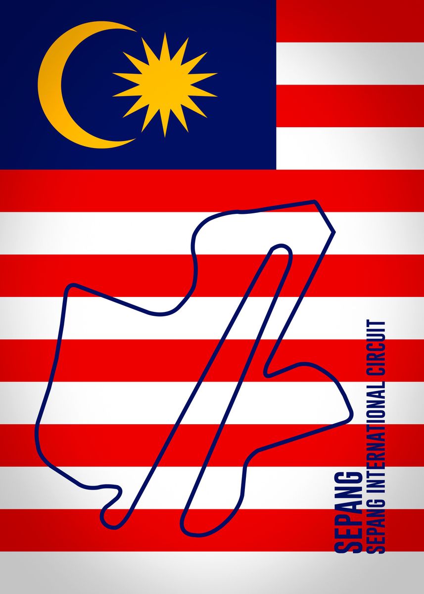 'Sepang Int Circuit' Poster by Pencil Case | Displate