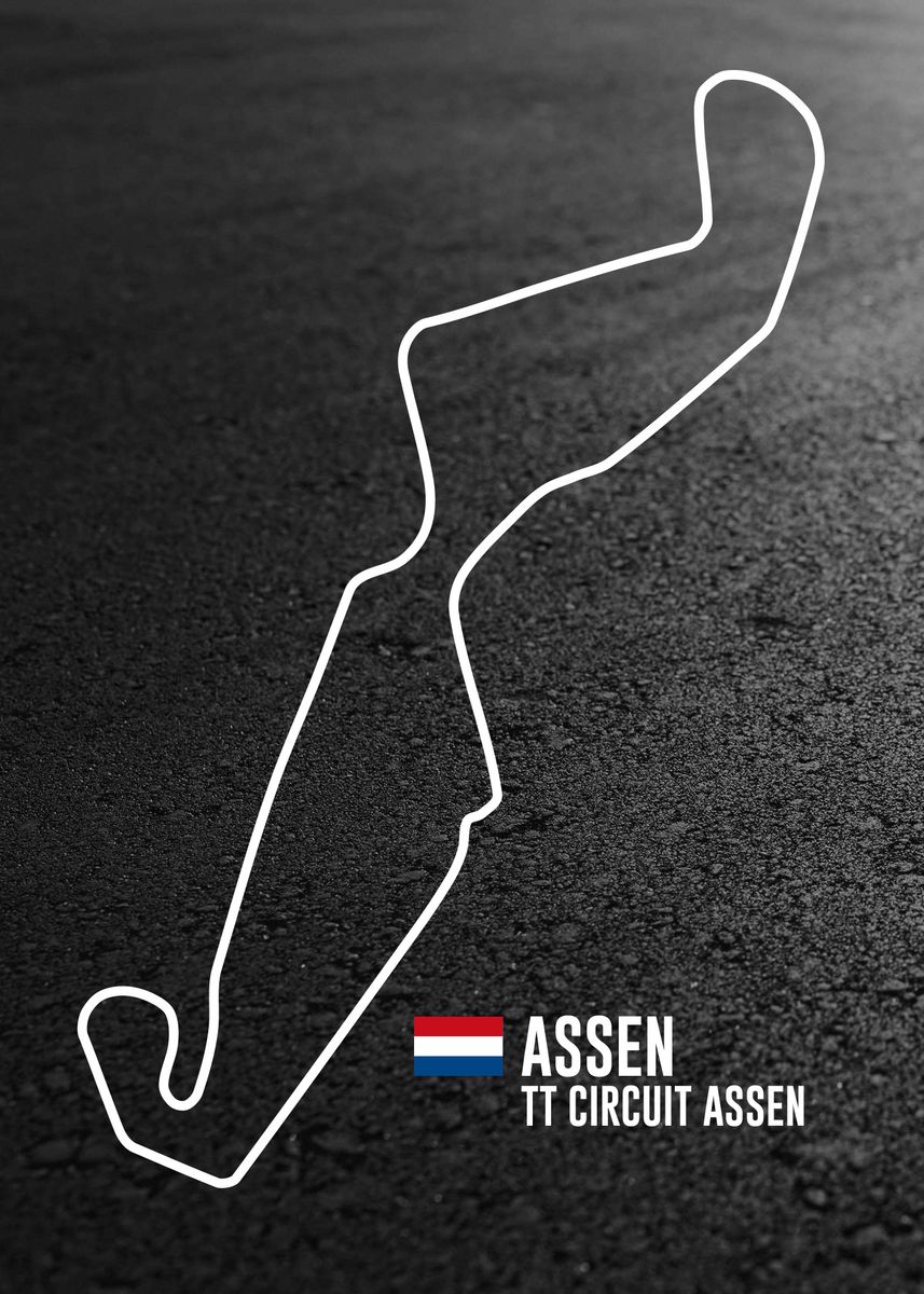 'TT Circuit Assen ' Poster, picture, metal print, paint by Pencil Case ...